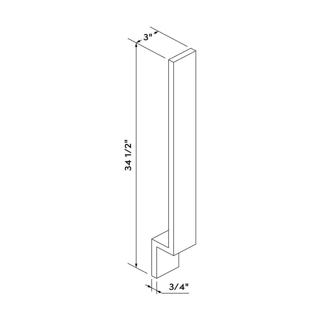 Craft Cabinetry Aqua 3"W Base Filler | BF3
