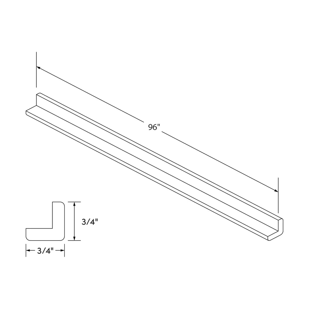 Craft Cabinetry Aqua Outside Corner Molding | OCM8